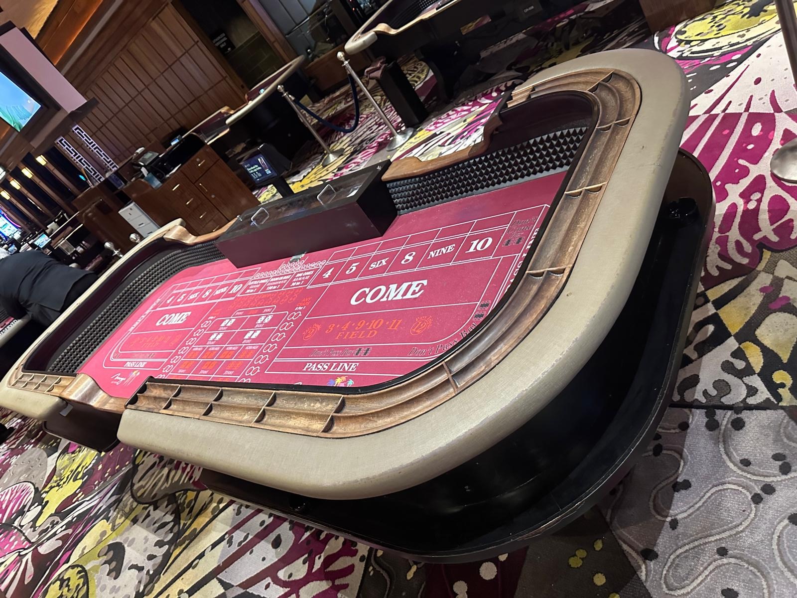 MIRAGE Craps table